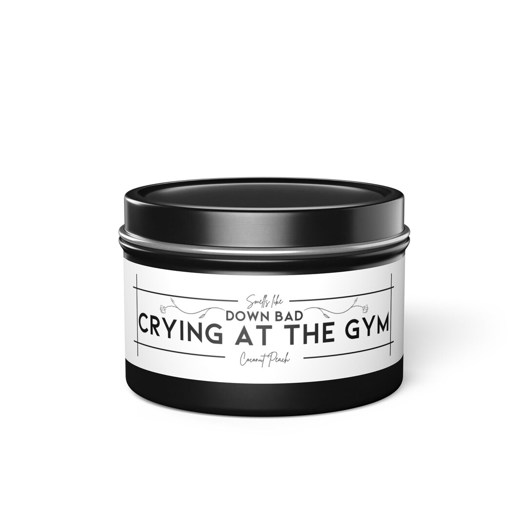 Smells Like, Down Bad Crying at the Gym, Tin Candle, Coconut Peach ...
