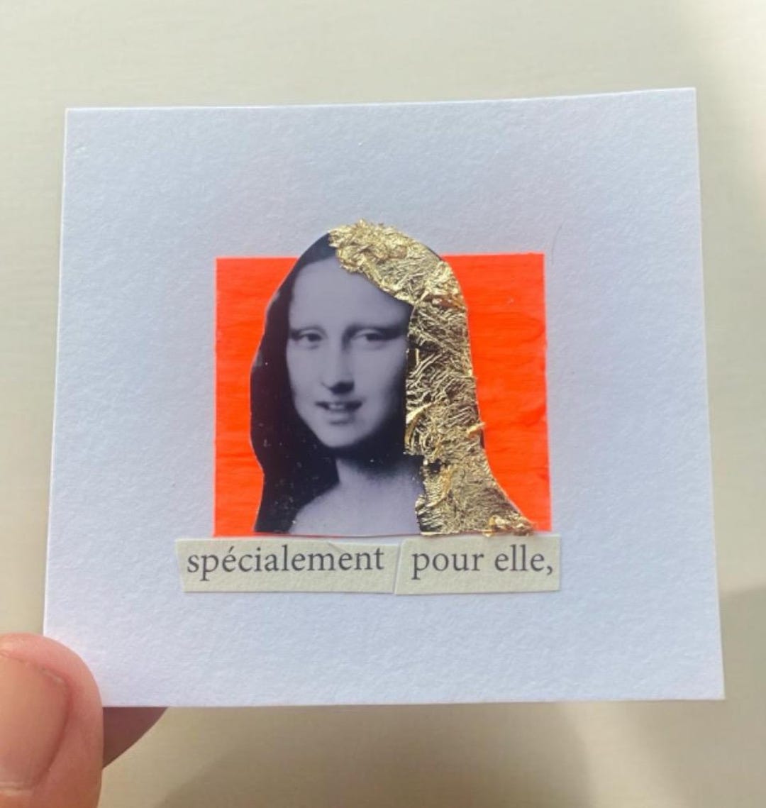 Mini Tableau Mona Lisa La Joconde Feuille D'or - Etsy