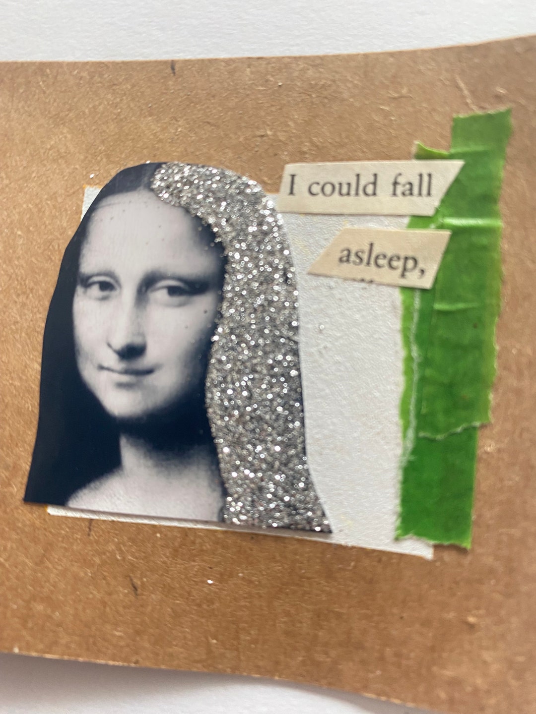 Mini Oeuvre D'art Collage Mini Tableau Joconde - Etsy