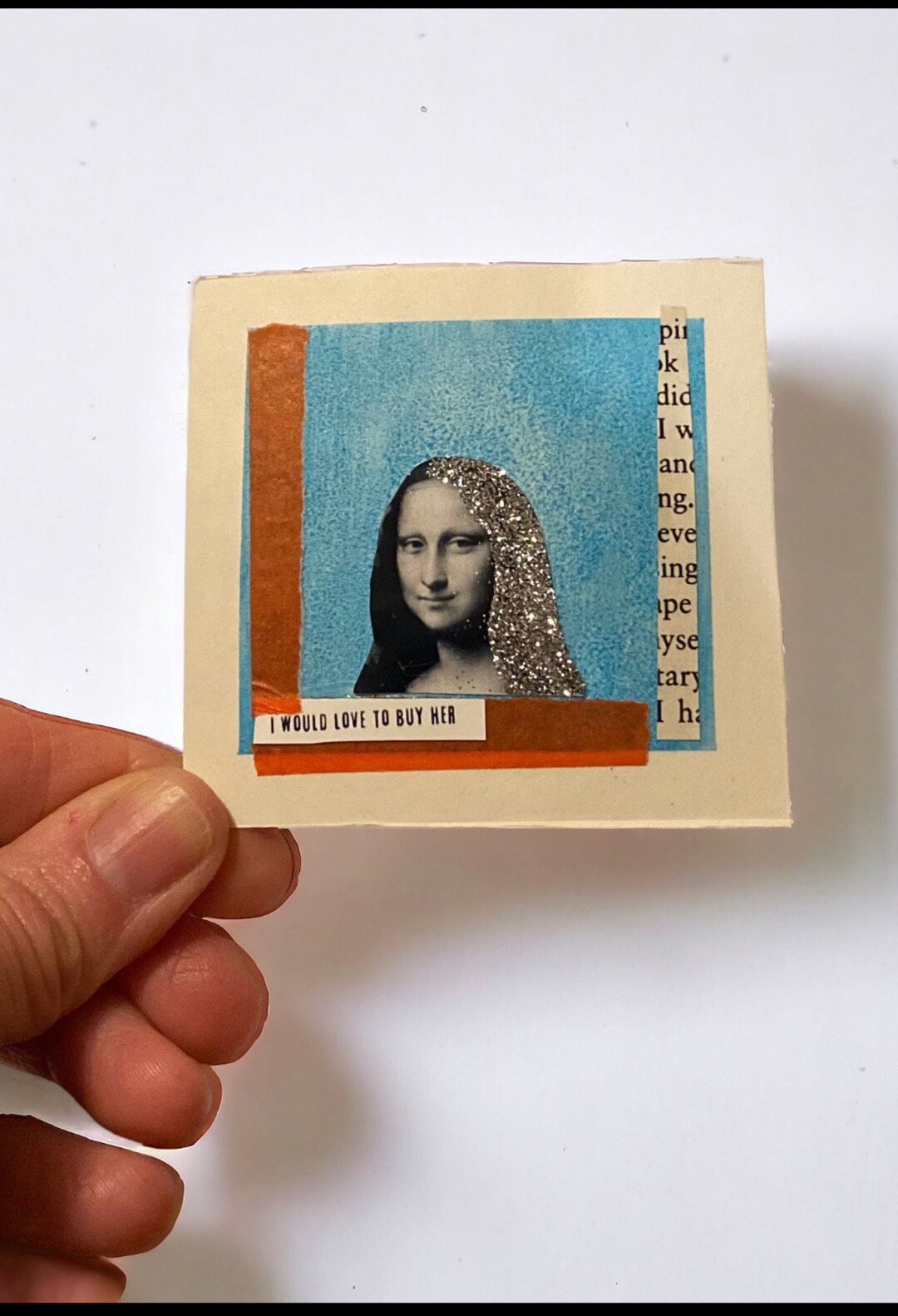Mona Lisa Artwork Mini Painting - Etsy