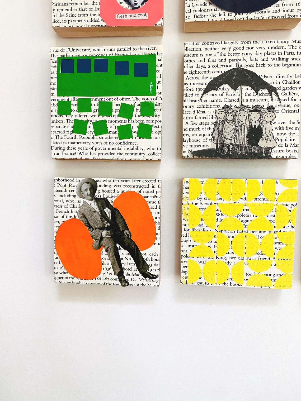 Original Wood Block Collage Art – Modern Abstract Wall Decor - Etsy