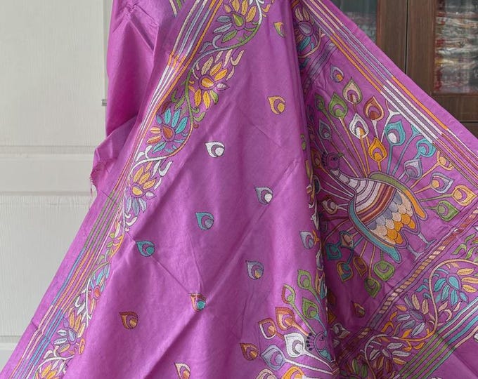Gadwal Fancy Pose Loom Silk Sarees Ready to Wear With Embroidered ...