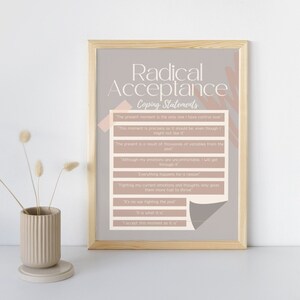 Radical Acceptance | Coping Statements | DBT | Reality Acceptance ...