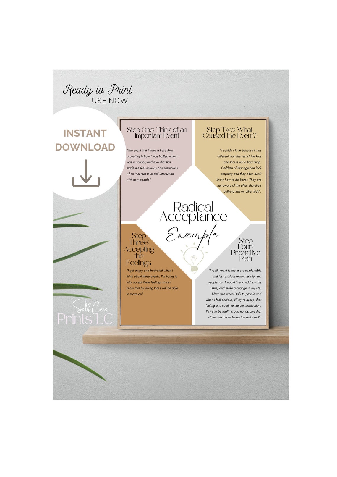 Radical Acceptance, How to Practice Radical Acceptance Example Self ...