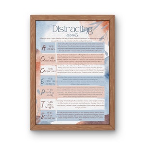 DBT ACCEPTS: Distracting | Distress Tolerance | Crisis Survival Skill ...