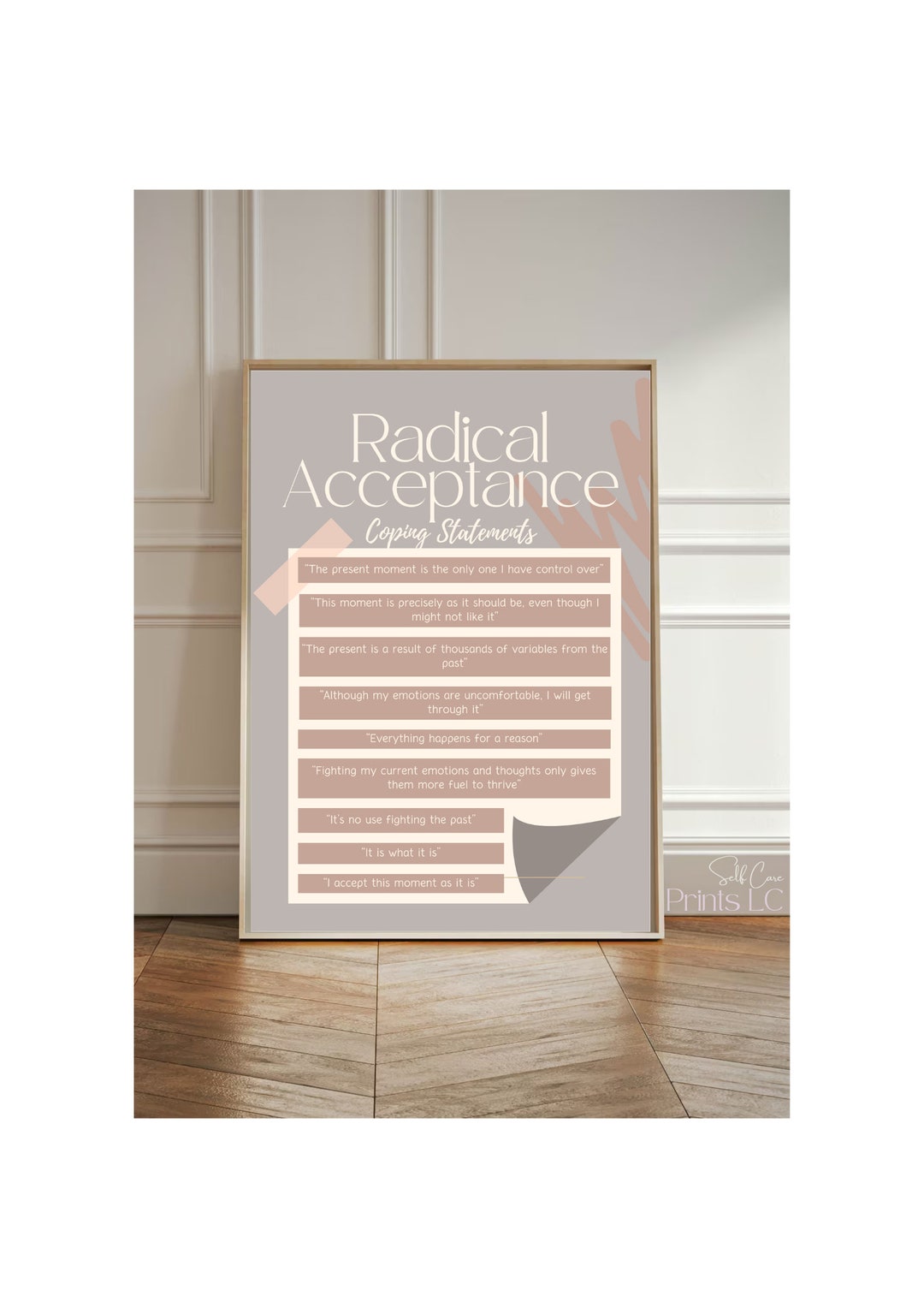 Radical Acceptance Coping Statements DBT Reality Acceptance Distress ...