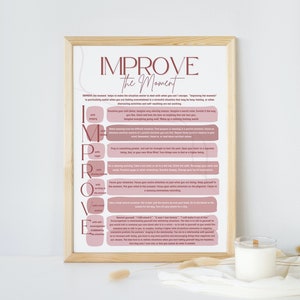 DBT IMPROVE the Moment | Distress Tolerance | Crisis Survival Skill ...