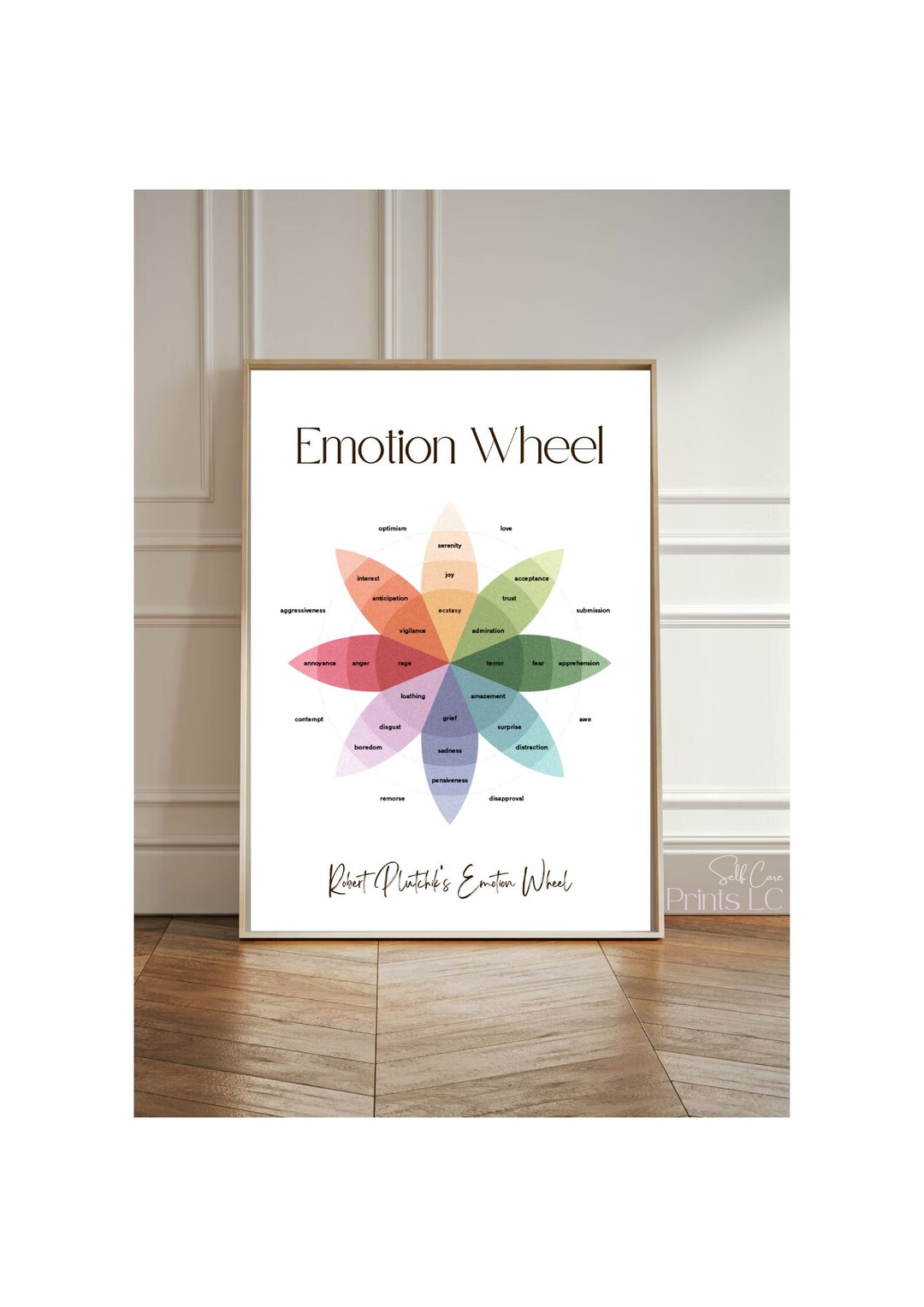 Emotion Wheel Poster Worksheet Self Help Resource - Etsy
