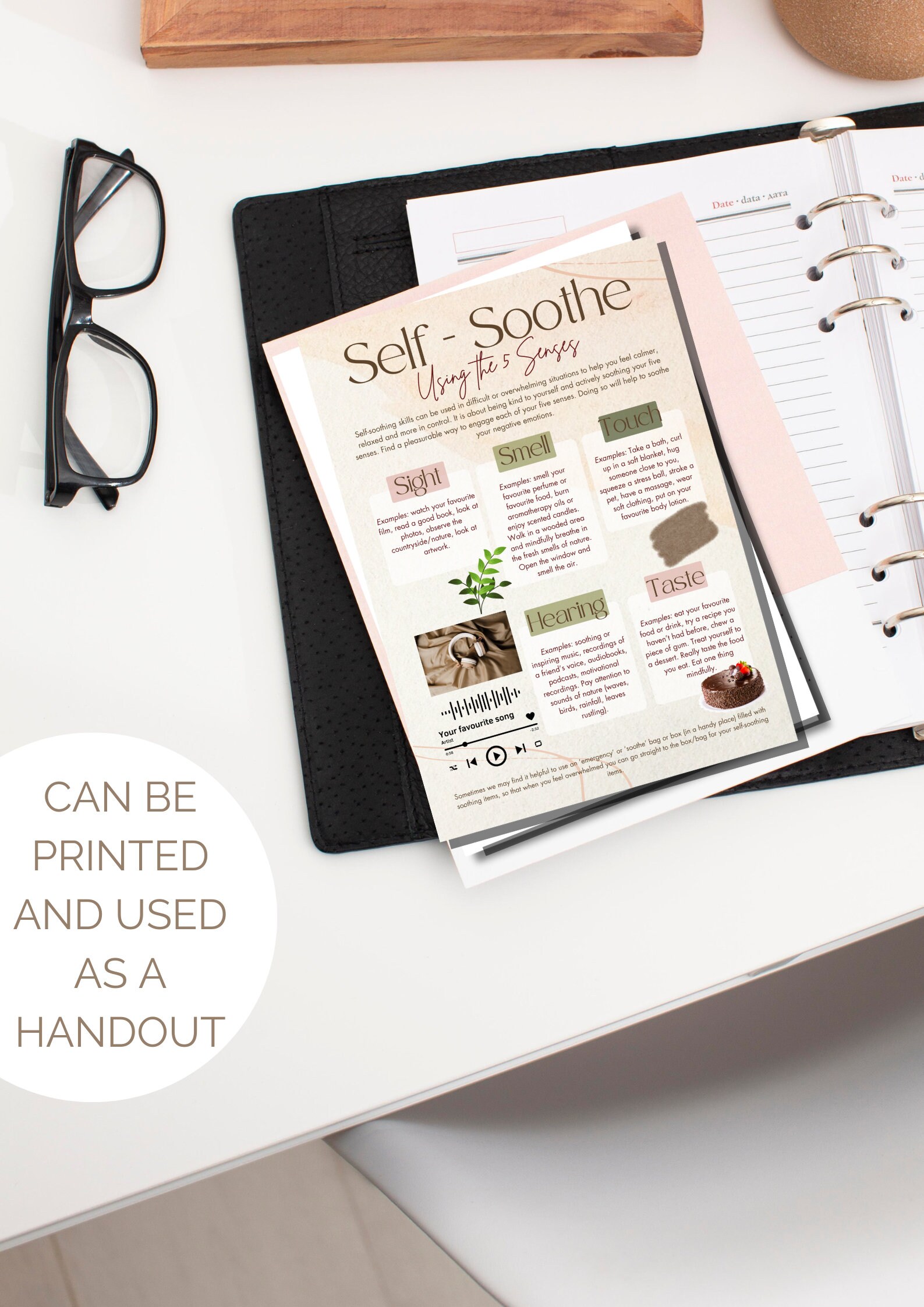 Self Soothe: Using the Five Senses DBT Dialectical Behaviour Therapy ...