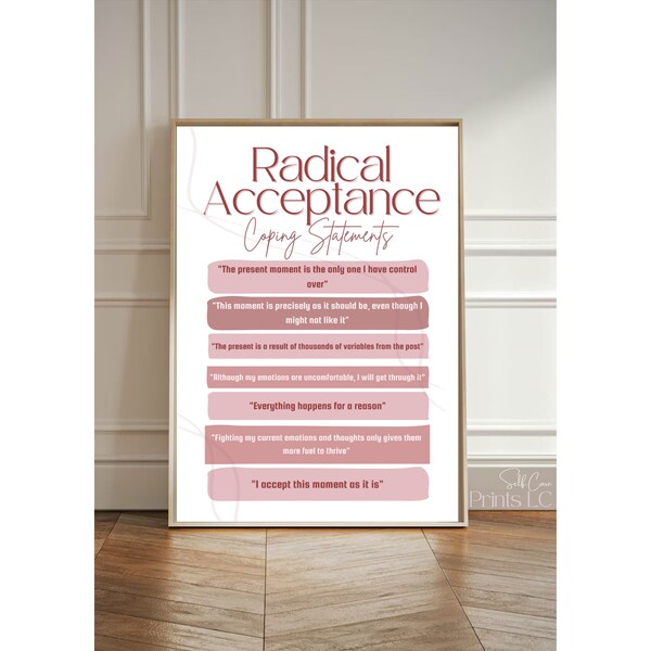 Radical Acceptance Worksheet - Etsy
