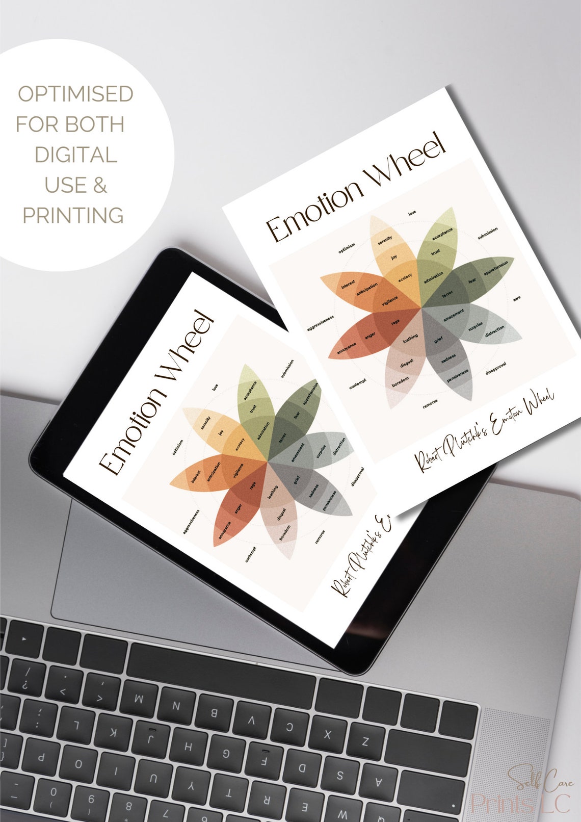 Emotion Wheel Poster Worksheet Self-help Resource - Etsy UK