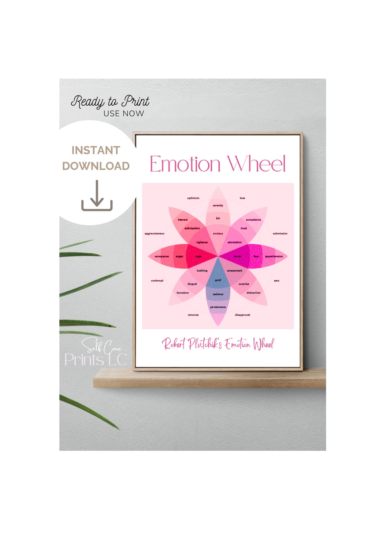 Emotion Wheel Poster Worksheet Self Help Resource - Etsy UK