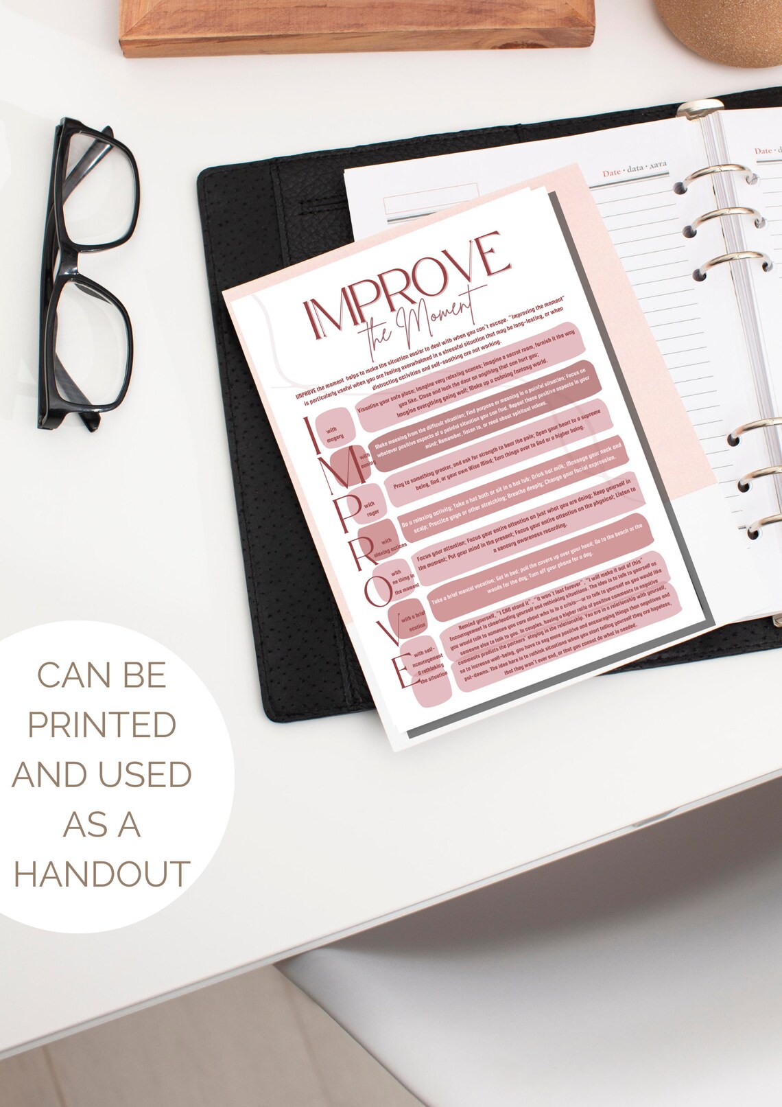 DBT IMPROVE the Moment Distress Tolerance Crisis Survival - Etsy Canada