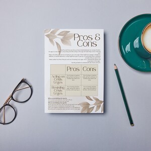 Pros & Cons Poster | Worksheet | DBT | Dialectical Behaviour Therapy ...