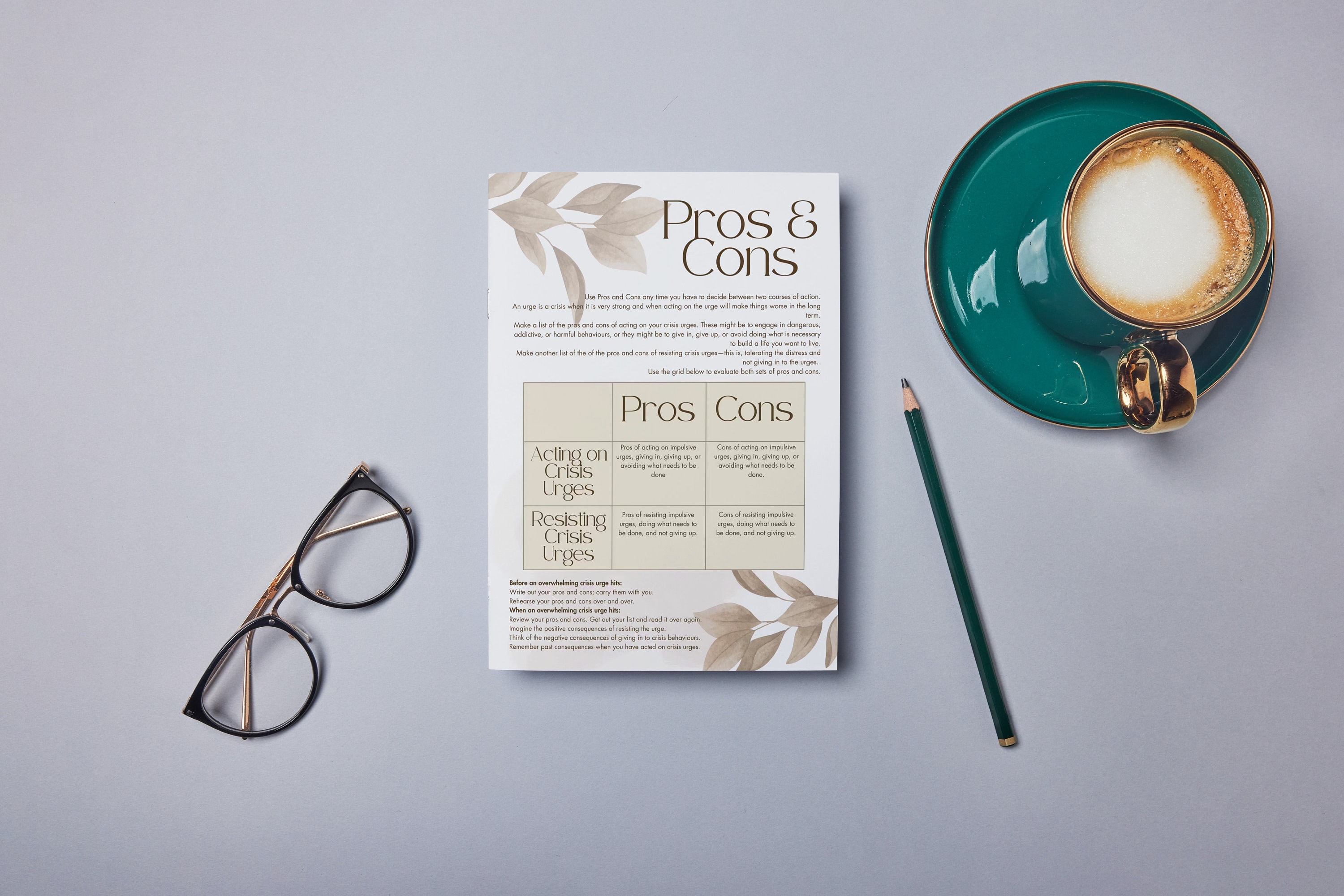 Pros & Cons Poster | Worksheet | DBT | Dialectical Behaviour Therapy ...