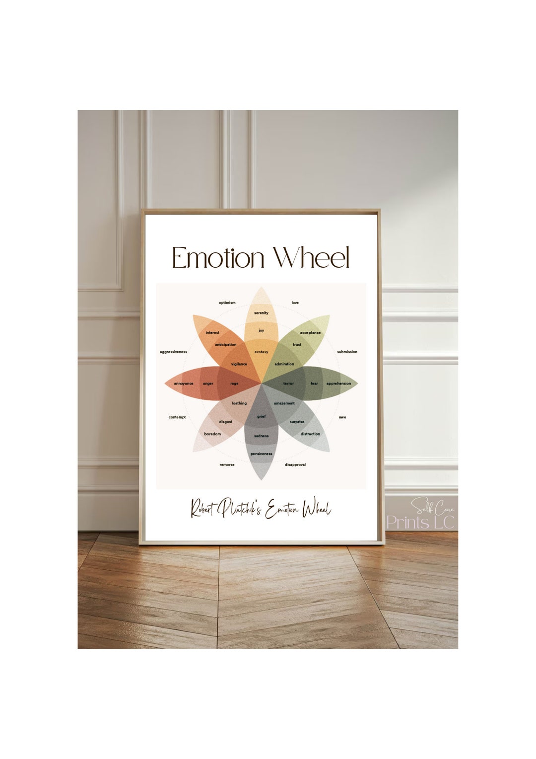 Emotion Wheel Poster Worksheet Self-help Resource - Etsy UK