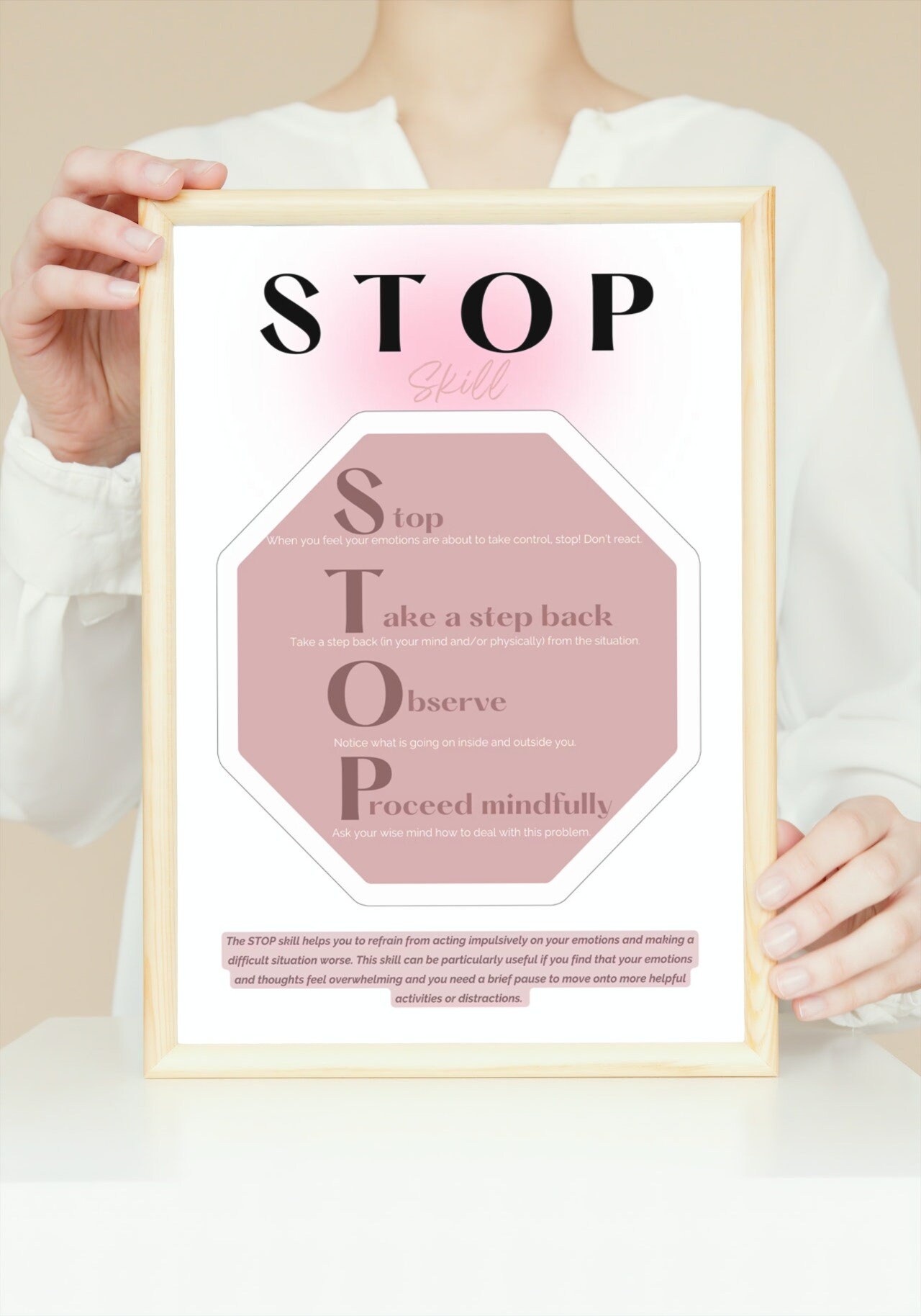 DBT STOP Skill | Distress Tolerance | DBT | Dialectical Behaviour ...