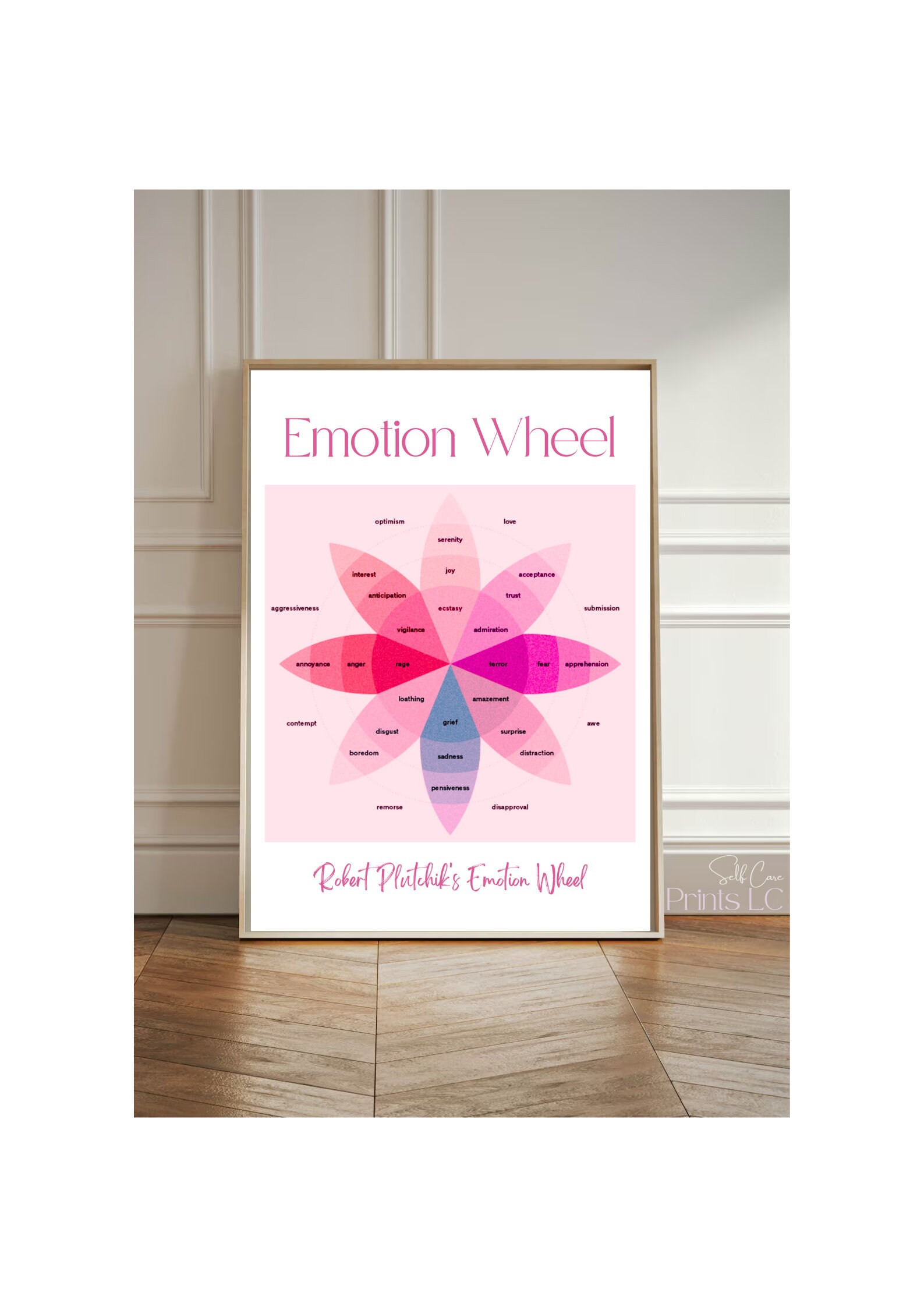 Emotion Wheel Poster Worksheet Self Help Resource - Etsy UK