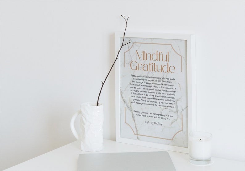 Mindful Gratitude Mindfulness Coping Skills Therapy Room - Etsy