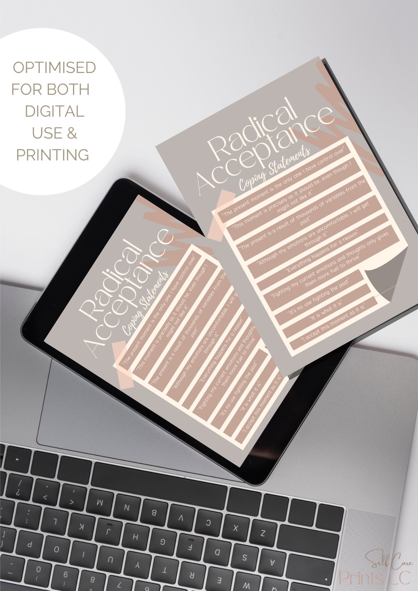 Radical Acceptance Coping Statements DBT Reality Acceptance Distress ...