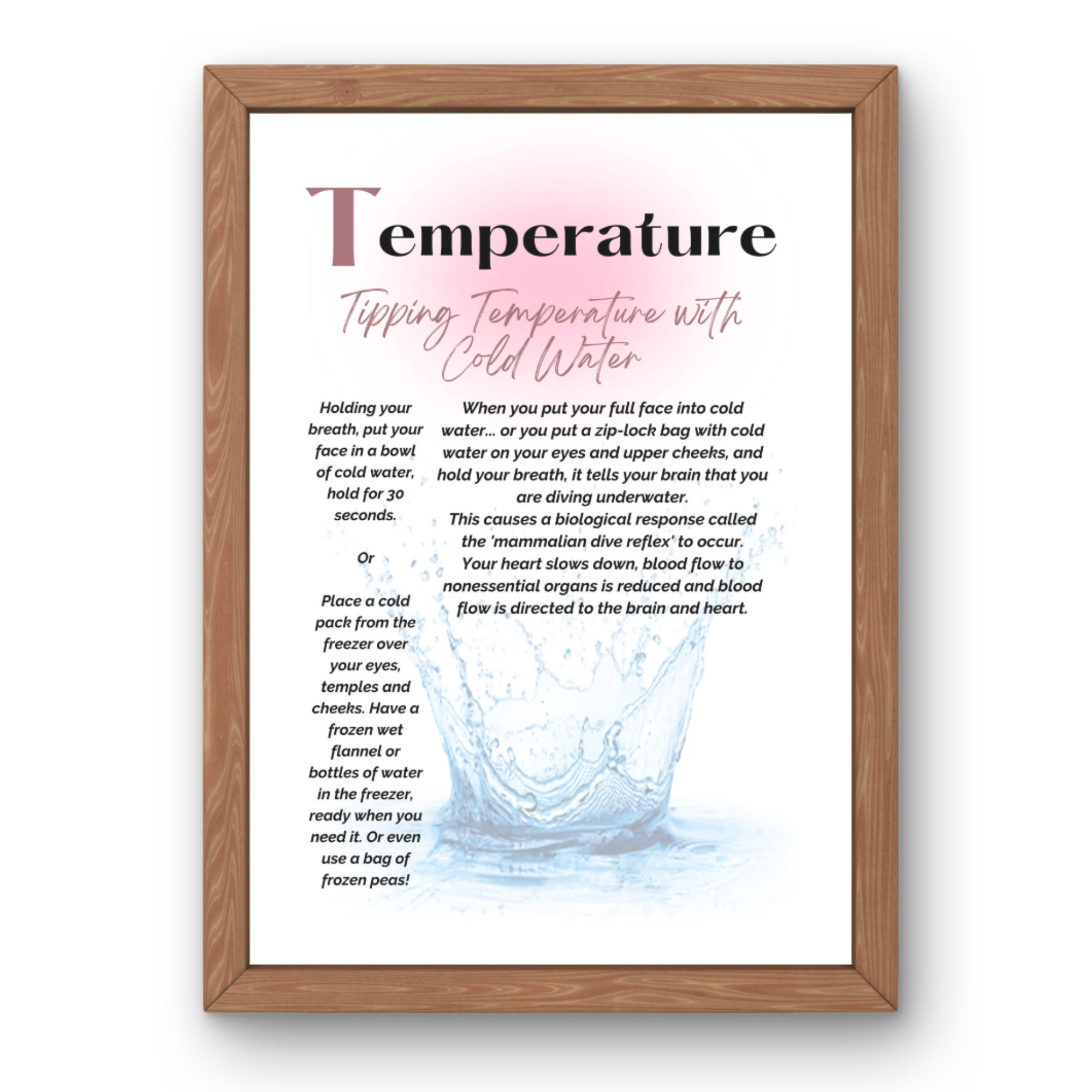 DBT TIPP Skill Posters | Handouts | Worksheets | Distress Tolerance ...