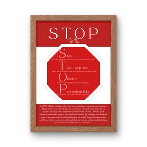 DBT STOP Skill Distress Tolerance DBT Dialectical Behaviour Therapy ...