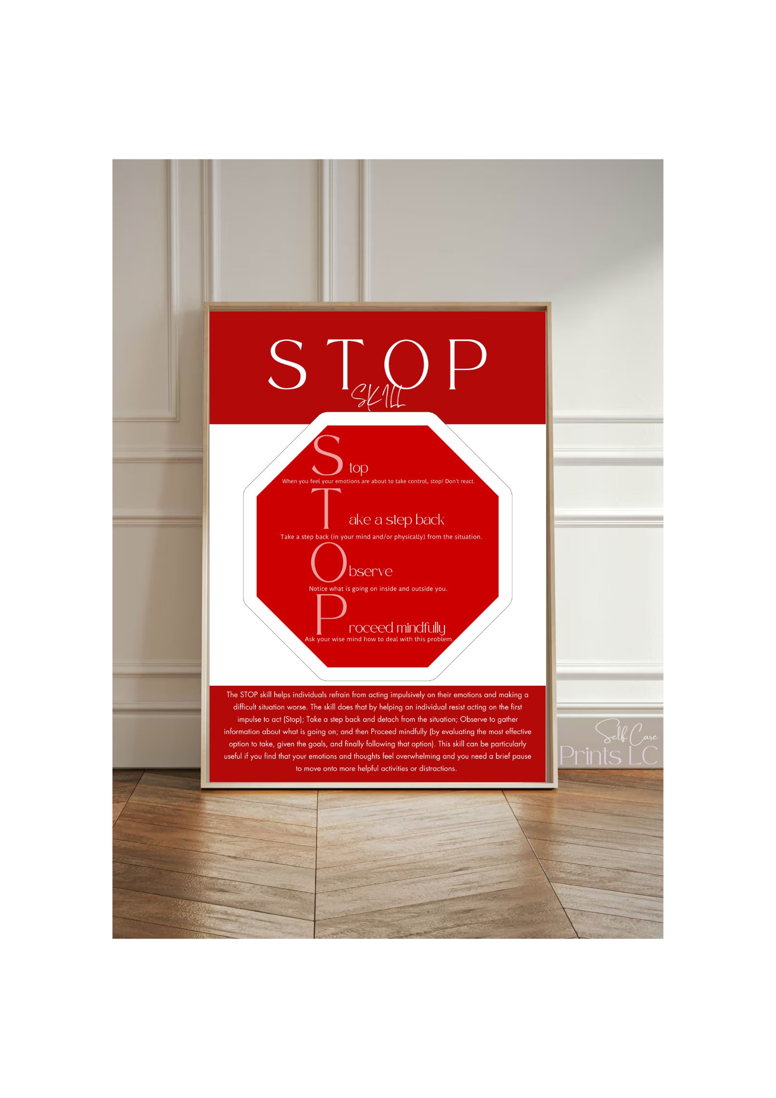 DBT STOP Skill Distress Tolerance DBT Dialectical Behaviour Therapy ...