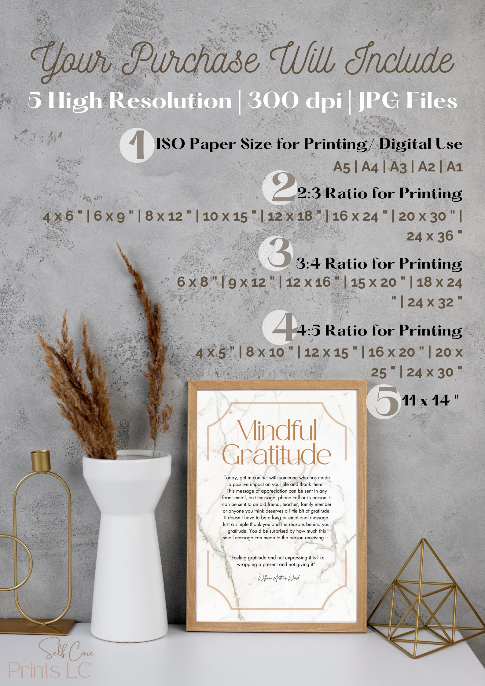 Mindful Gratitude Mindfulness Coping Skills Therapy Room - Etsy