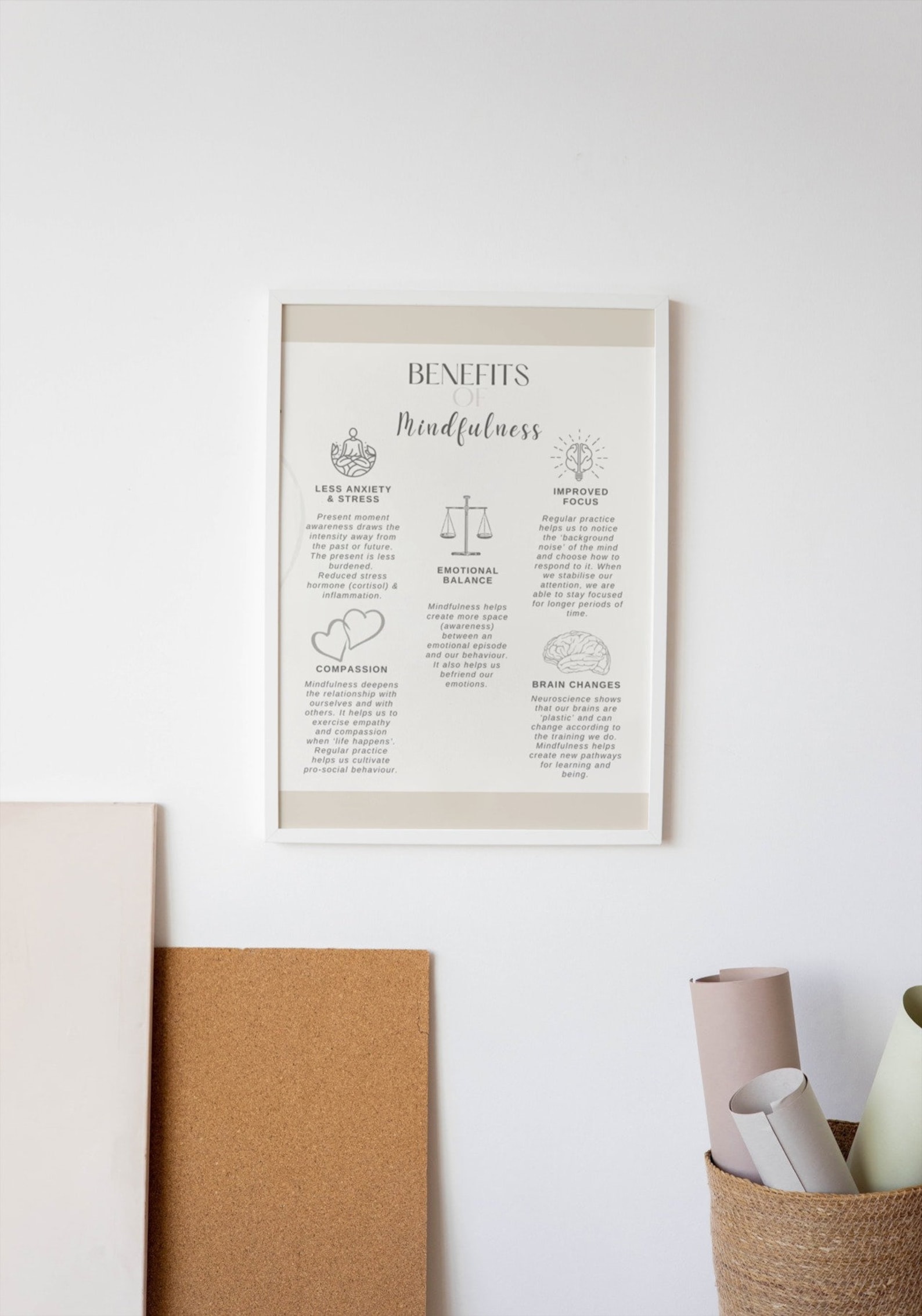 Benefits of Mindfulness | Poster | Handout | Worksheet | Digital ...