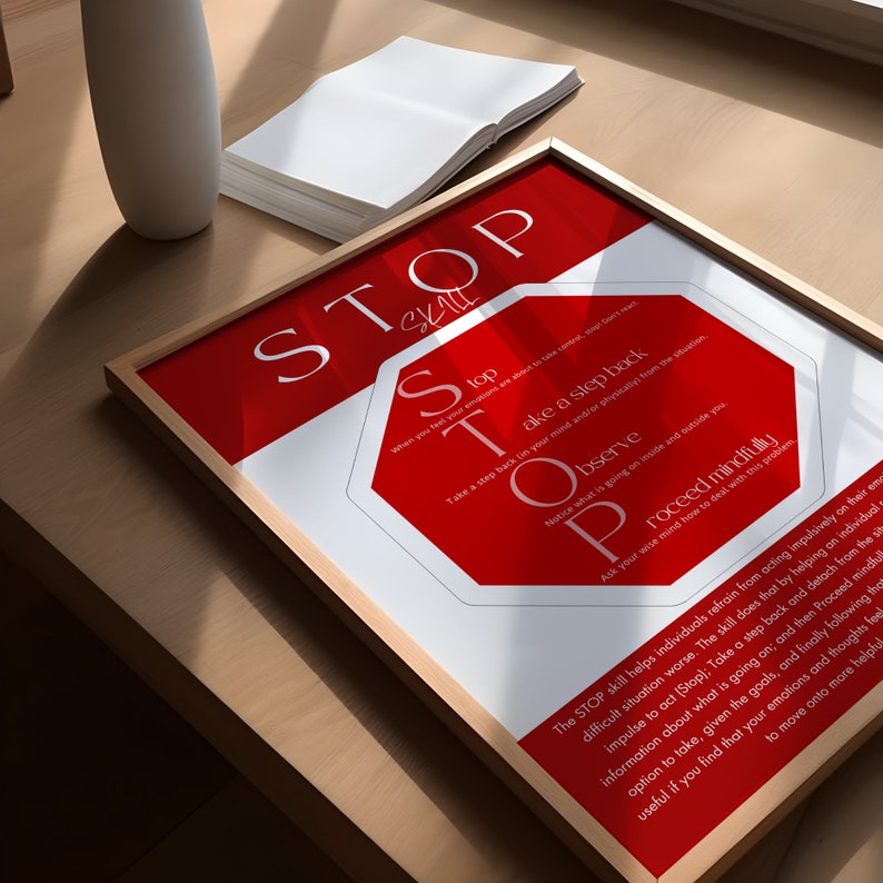 DBT STOP Skill | Distress Tolerance | DBT | Dialectical Behaviour ...