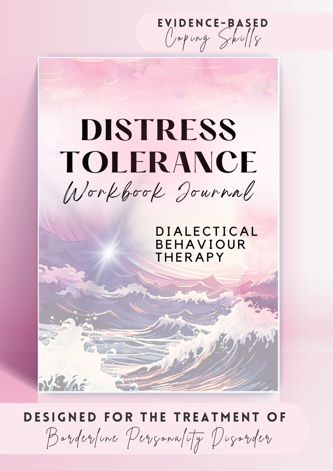 DBT Workbook Journal Distress Tolerance Editable Pages Dialectical Behaviour Therapy BPD ...