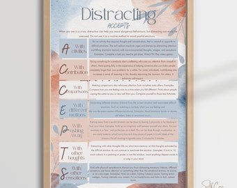 Pros & Cons Poster Worksheet DBT Dialectical Behaviour Therapy Distress ...