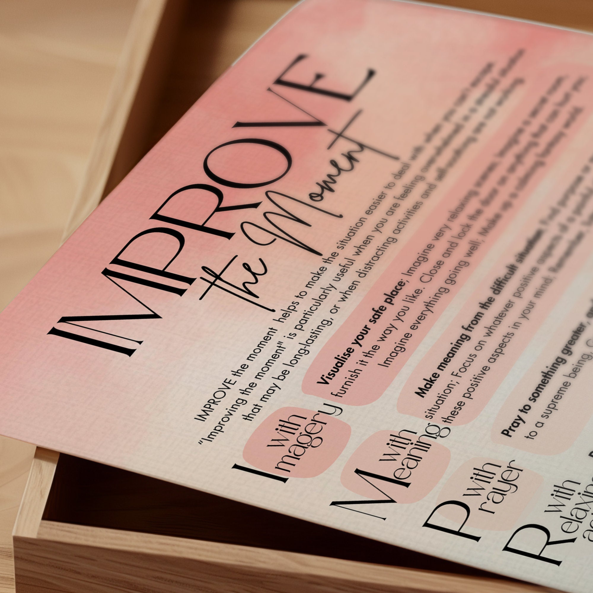 DBT IMPROVE the Moment | Distress Tolerance | Crisis Survival Skill | BPD | Dialectical ...