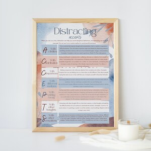 DBT ACCEPTS: Distracting | Distress Tolerance | Crisis Survival Skill ...