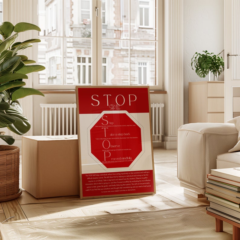 DBT STOP Skill | Distress Tolerance | DBT | Dialectical Behaviour ...