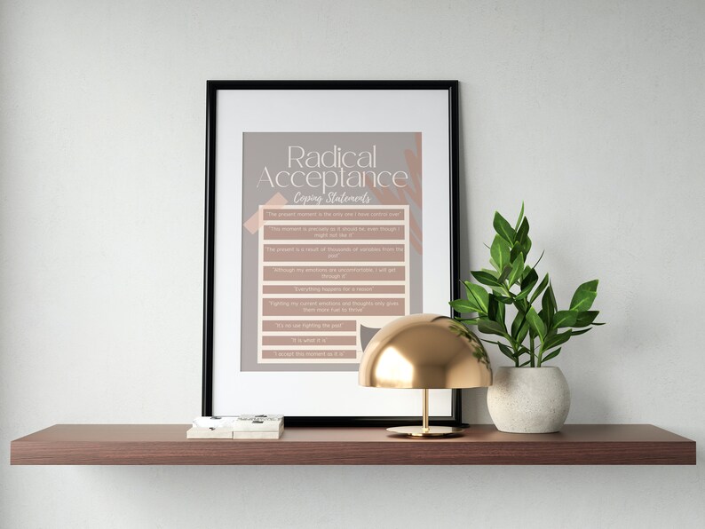 Radical Acceptance | Coping Statements | DBT | Reality Acceptance ...