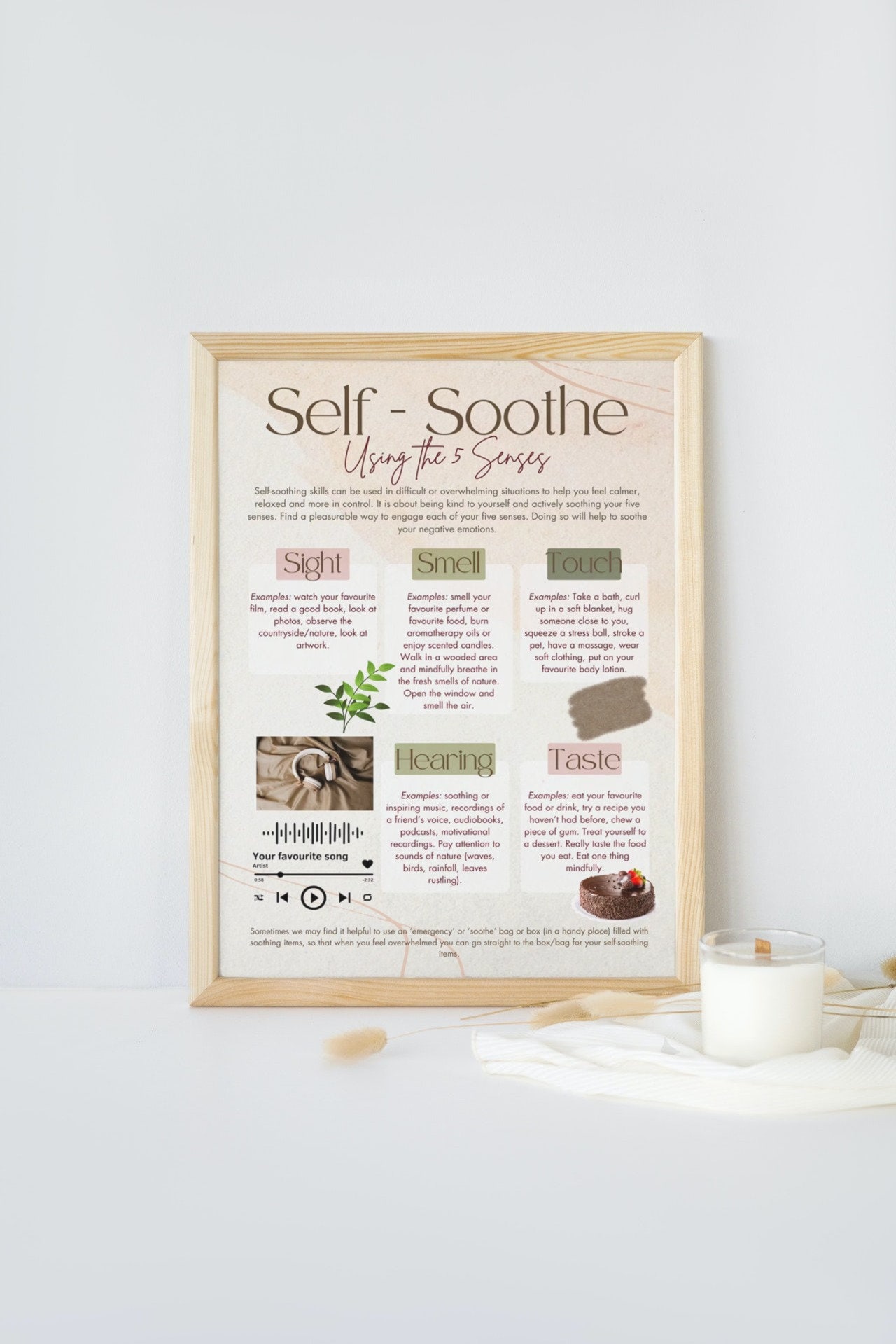 Self - Soothe: Using the Five Senses | DBT | Dialectical Behaviour ...