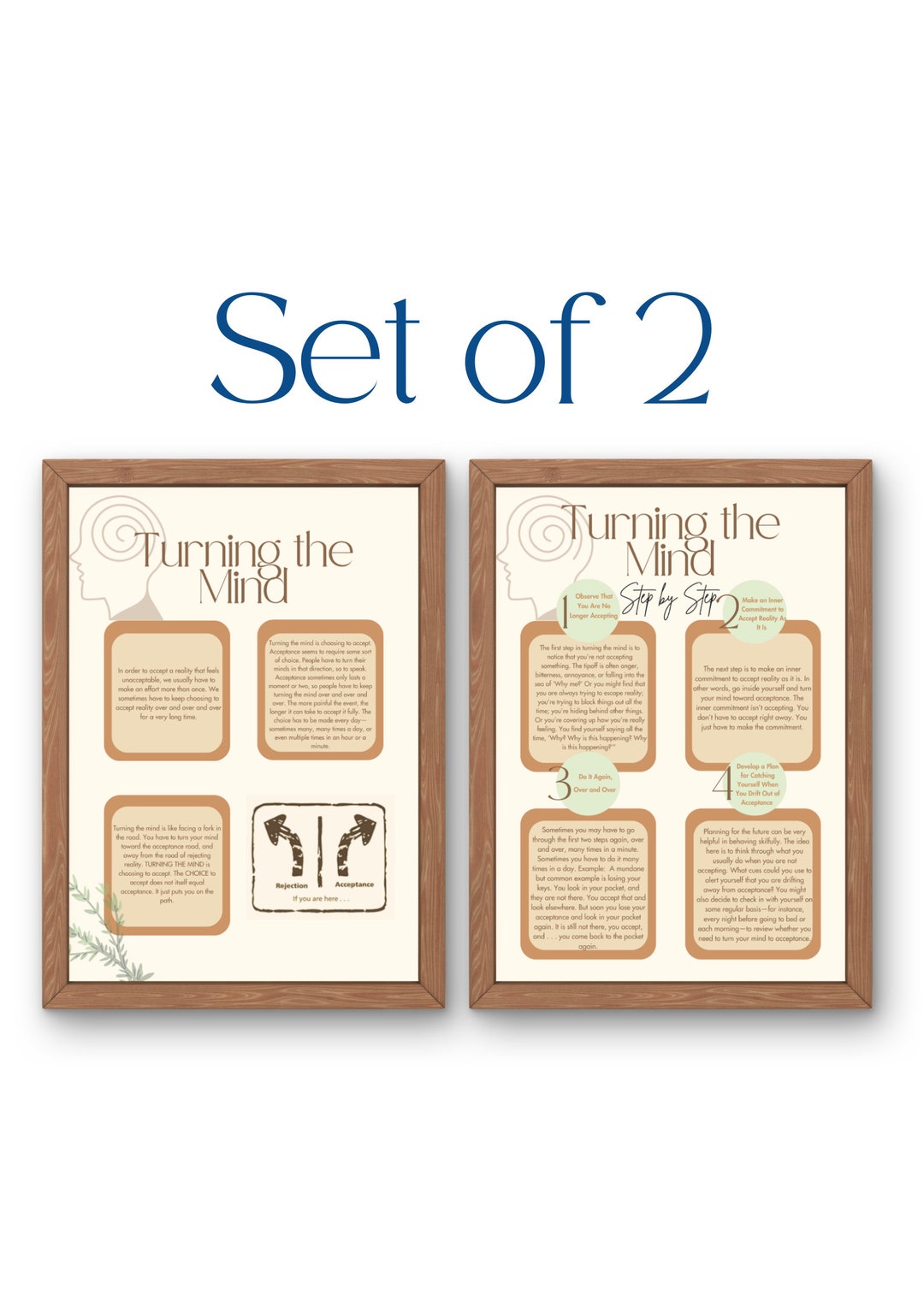Turning the Mind & Turning the Mind: Step by Step | Set of 2 | DBT ...