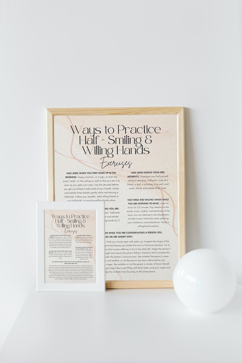 Half Smile and Willing Hands: Ways to Practice | Exercises | DBT ...