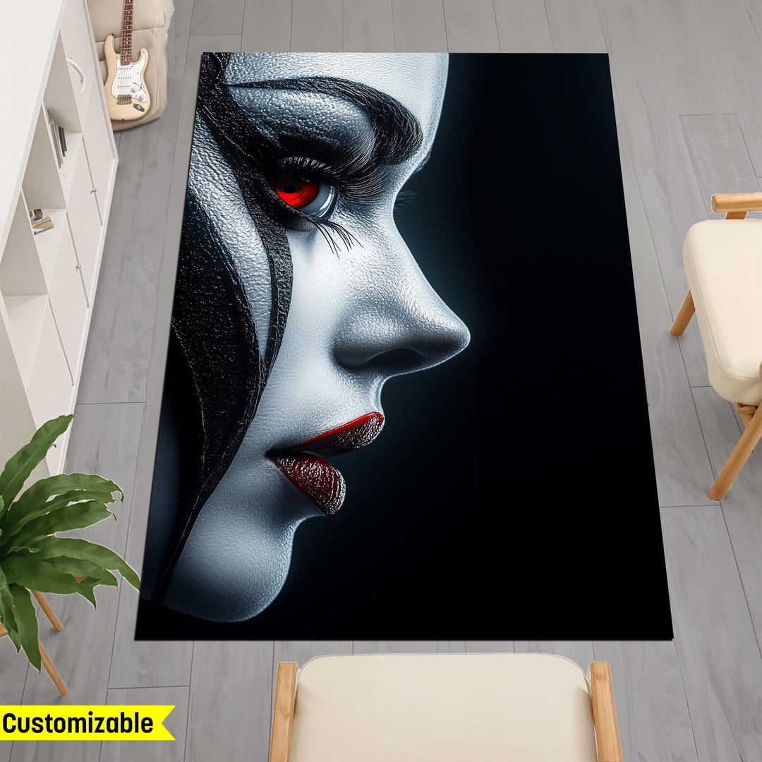 Popart Women's Rug,woman Face Rug, Face Art,lady Hairdresser Rug,barber ...