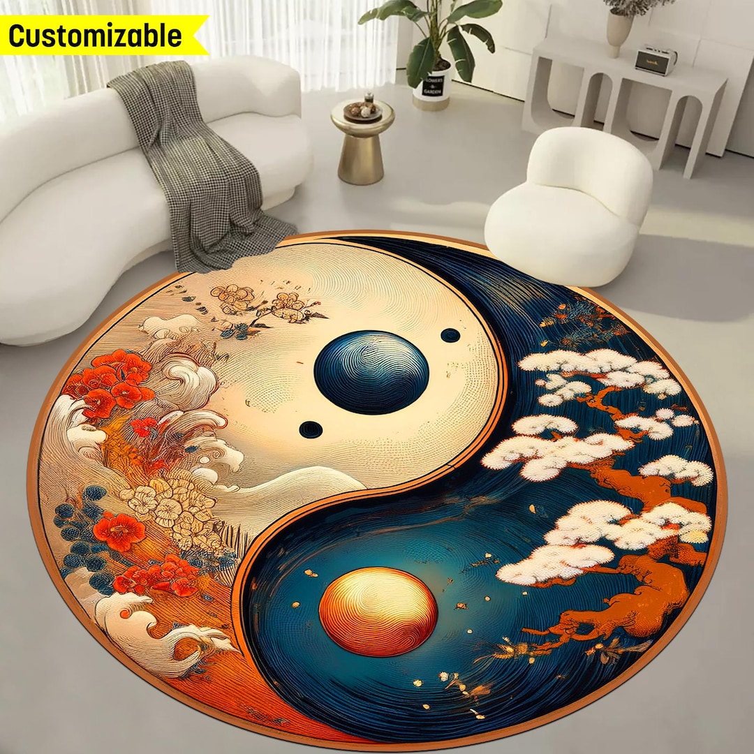 Japanese Rugs, Ying Yang Gift, Yin Yang Rug, Ying Yang Carpet, Nature ...