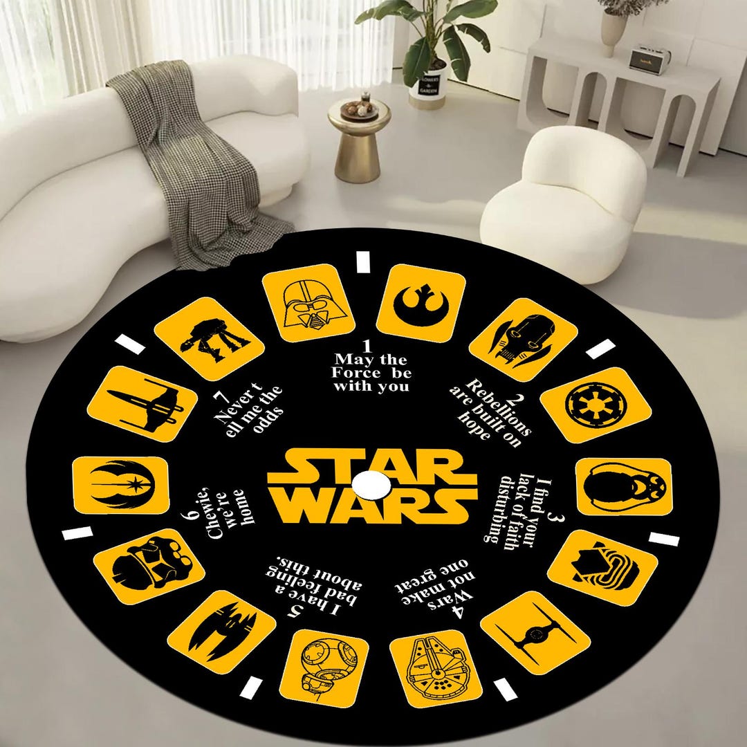 Custom Viewmaster Themede Star Wars Rug, Custom Photo Gift, Nostalgic ...