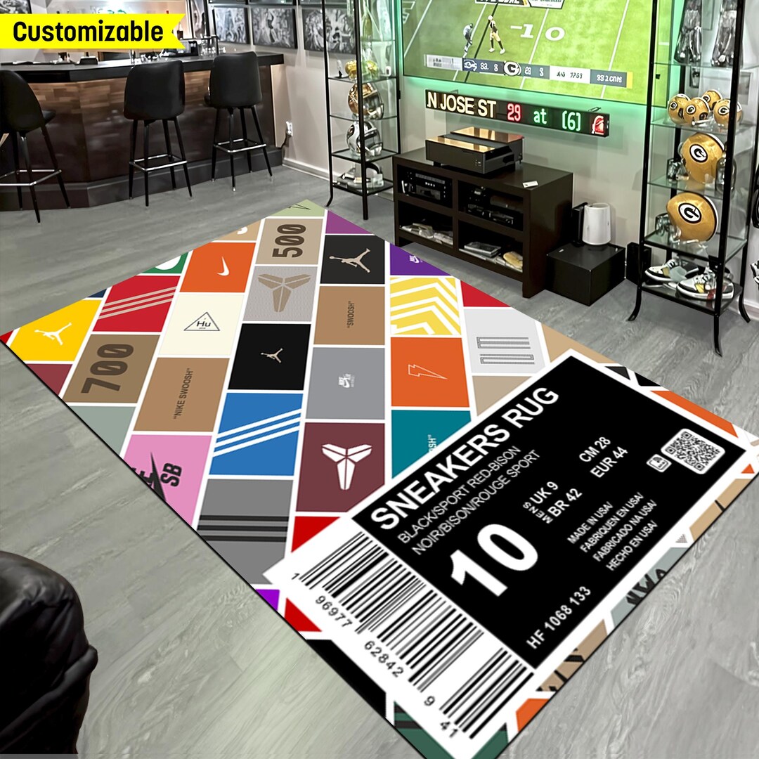 Custom Sneakers Rug,shoebox Rug,hypebeast Rug,street Fashion Rug ...