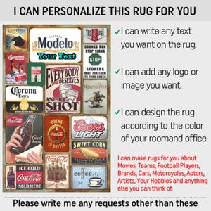 Coca Cola Rug, Beverage Rug, Shot Rug, Drink Rug, Beer Rug, Beer Carpet ...