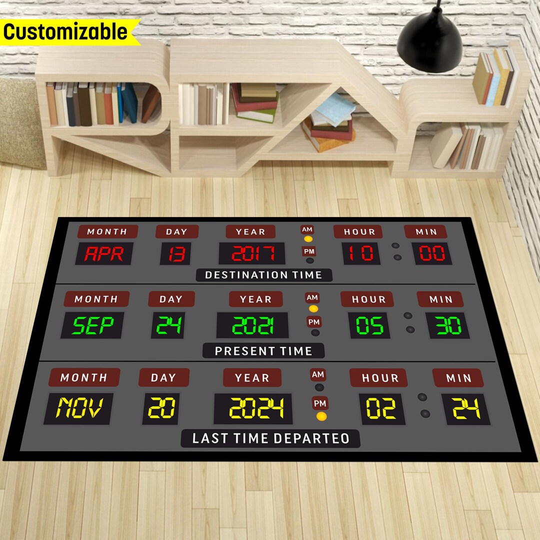 Back to the Future Rug, Back to the Future Rug, Time Circuits Rug ...