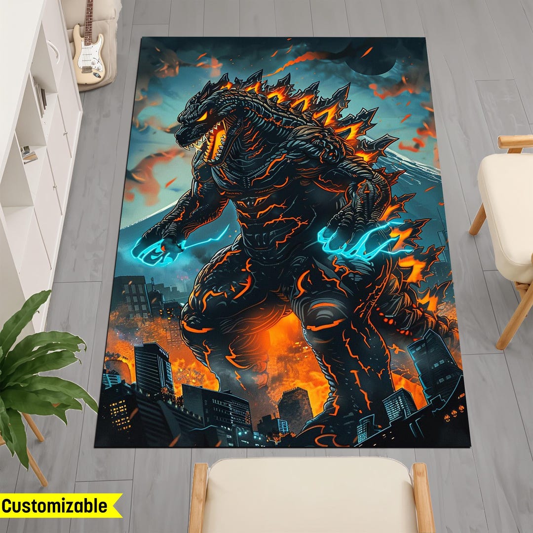 Monster Godzilla Rug,monster Rug,movie Rug,godzilla Rug,gorilla Rugs ...