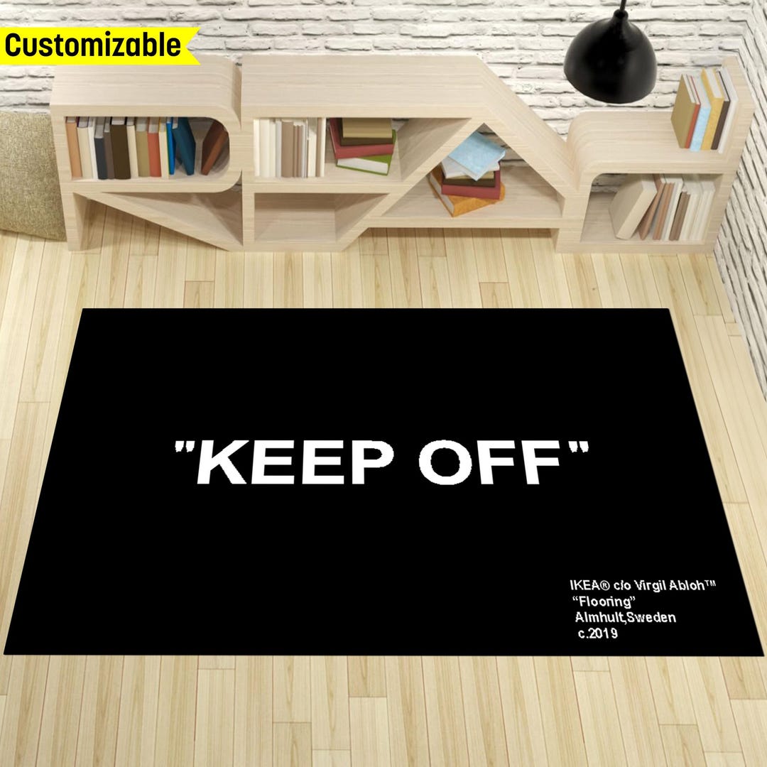 Keep off Rug, Black Keep off Rug, Keep off Classic, Custom Rug, Living ...