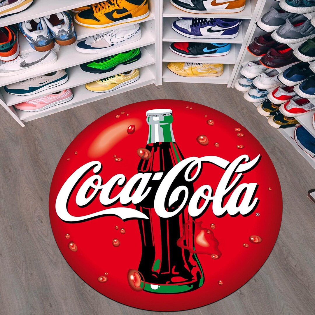 Bottle Cola Rug,trendy Rug,coca Cola Rug,coca Cola,cola Round Rug,coca ...