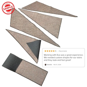 Stair Rug, Custom Shaped Stair Rug, Rectangle Triangle Trapezoid & More ...