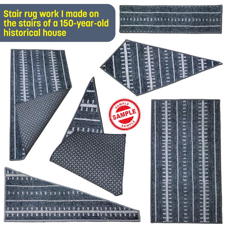 Rectangle Triangle Trapezoid & More Rug, Shaped Stair Rug, Stair Rugs ...